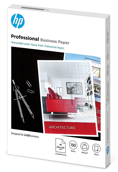 A4 200gsm HP Laser Professional Glossy Business Paper 150 sheets